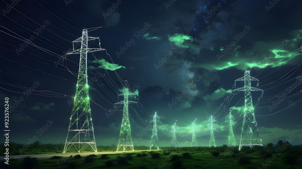 Electricity is digitally visualized in three dimensions in this 3D ...