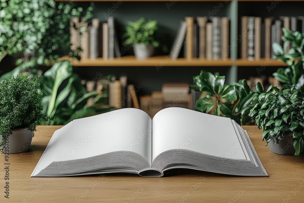 clean white magazine mockup on pristine background blank cover for ...