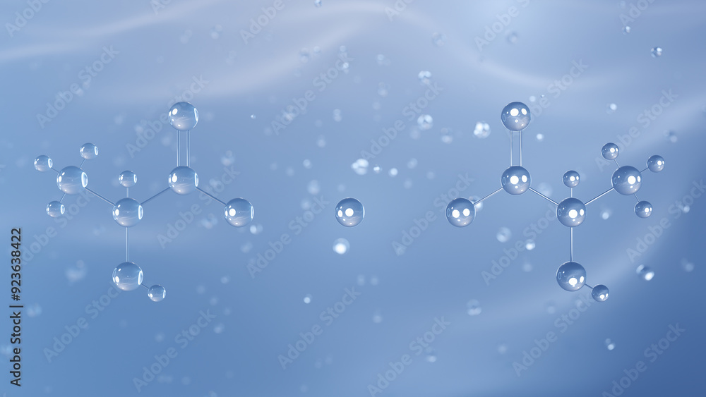 calcium lactate molecular structure, 3d model molecule, e327 ...