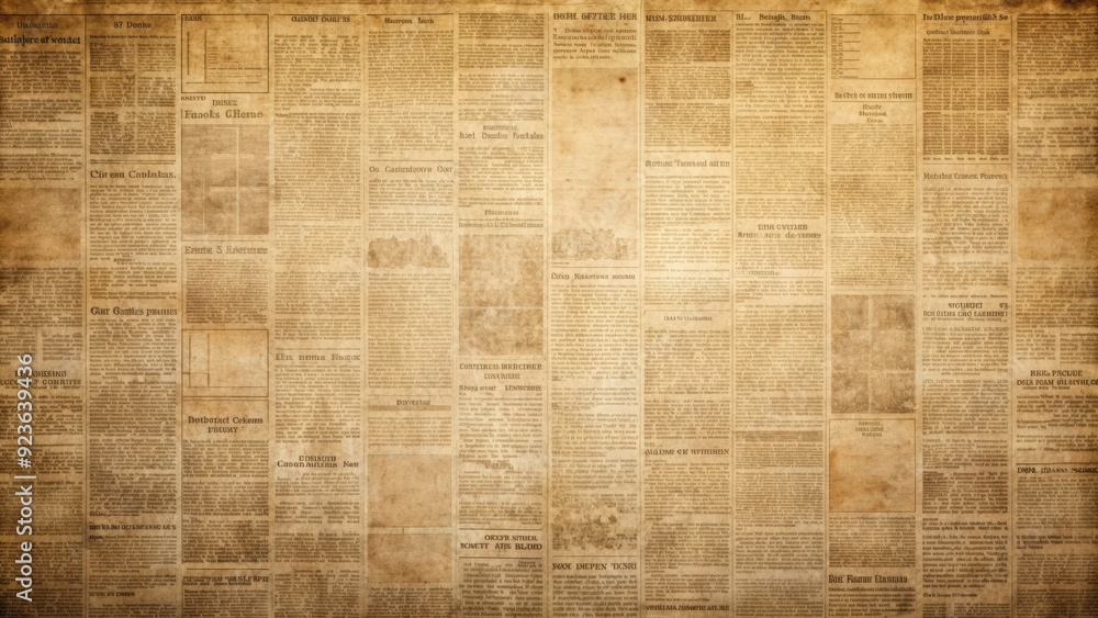 Vintage newspaper texture background , retro, aged, antique, paper ...