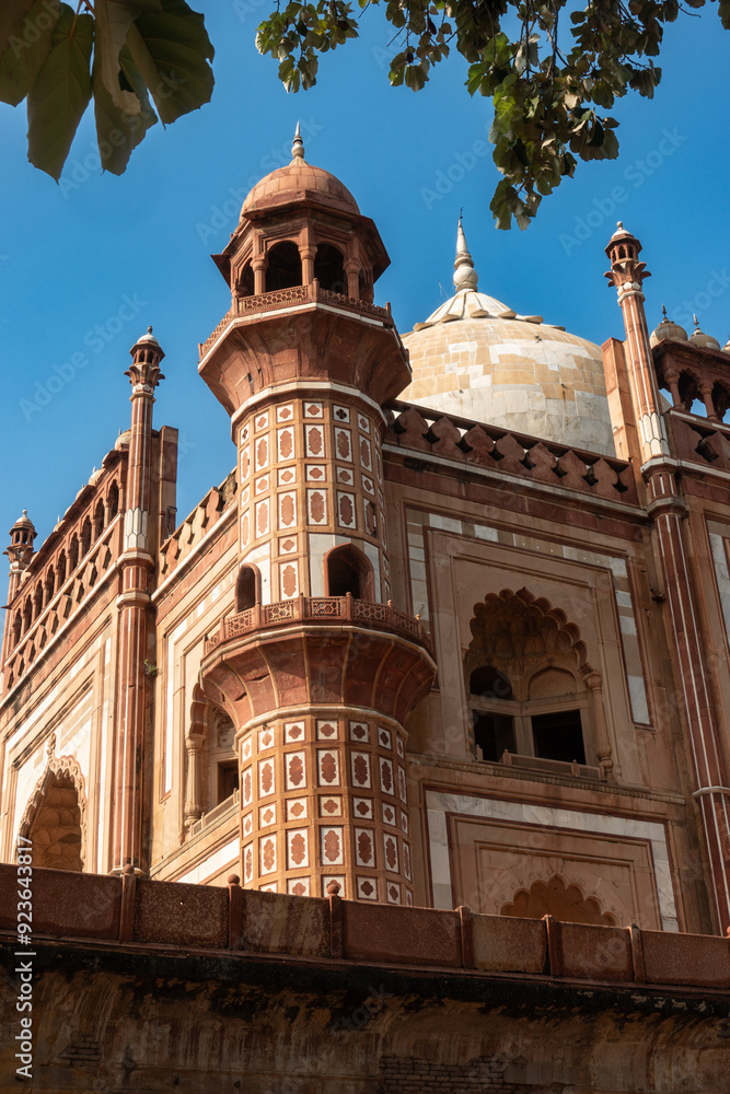 Sander jung (jang) Tomb in Delhi, India. The tomb is a sandstone and ...