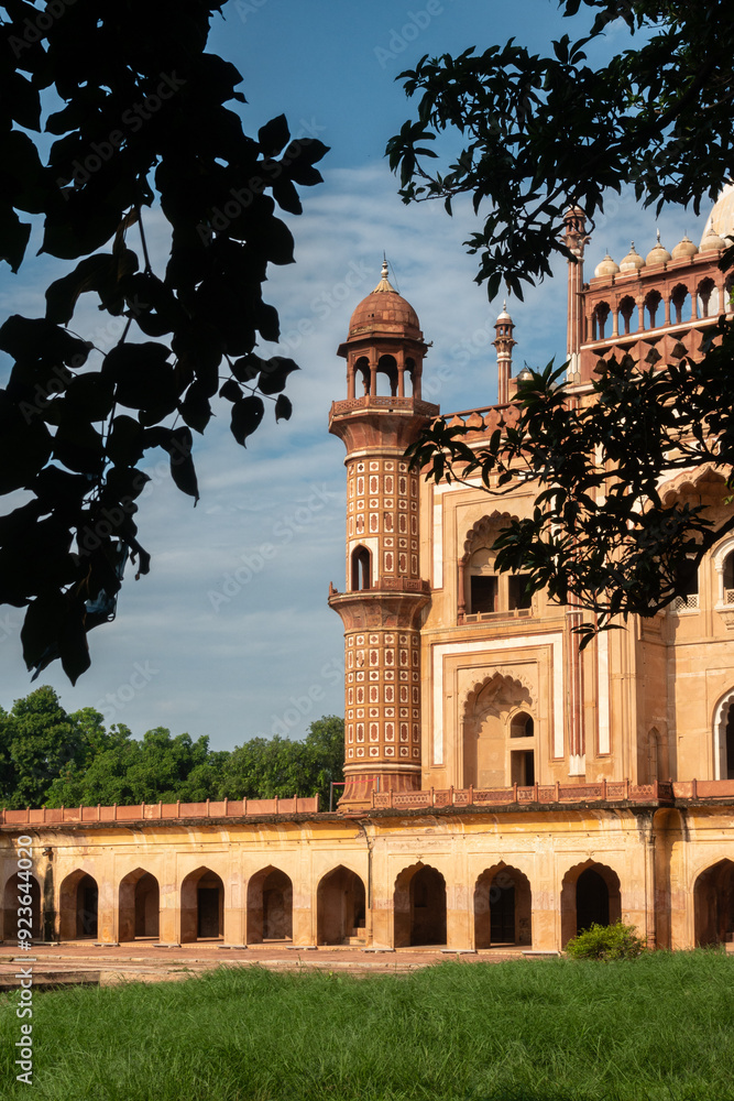 Sander jung (jang) Tomb in Delhi, India. The tomb is a sandstone and ...
