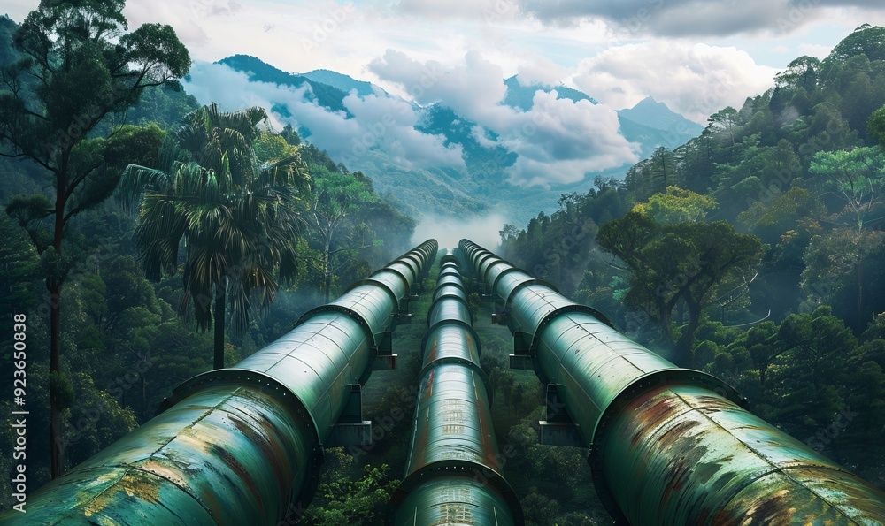 Transporting CO2 through industrial pipes for underground storage A ...