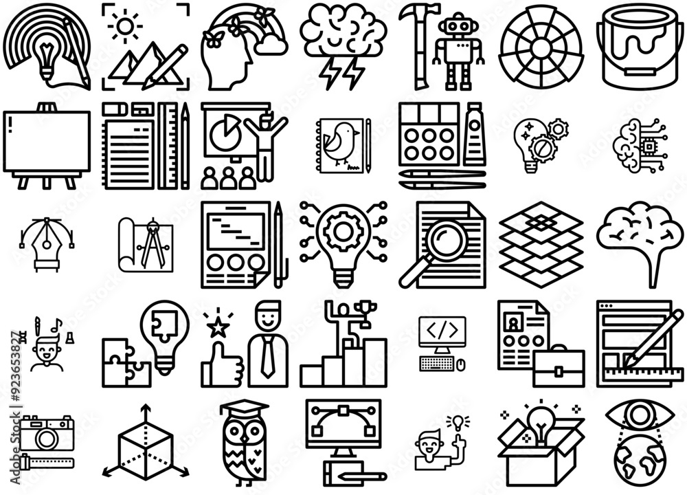 Mega Set Of Vector Creative Vector Symbols Apps, Websites Ui Designs ...