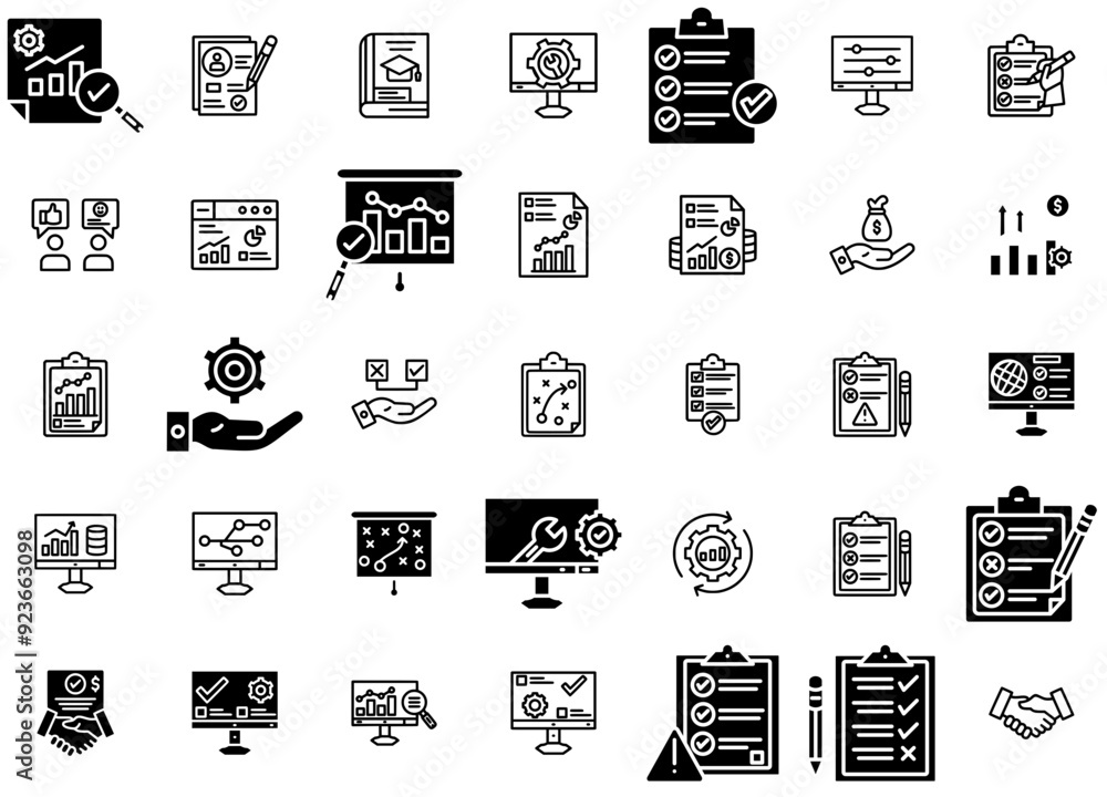 Vetor de Mega Set Of Vector Assessment Vector Symbols Apps, Websites Ui ...