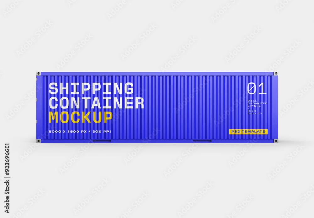 Shipping Container Mockup Stock Template | Adobe Stock