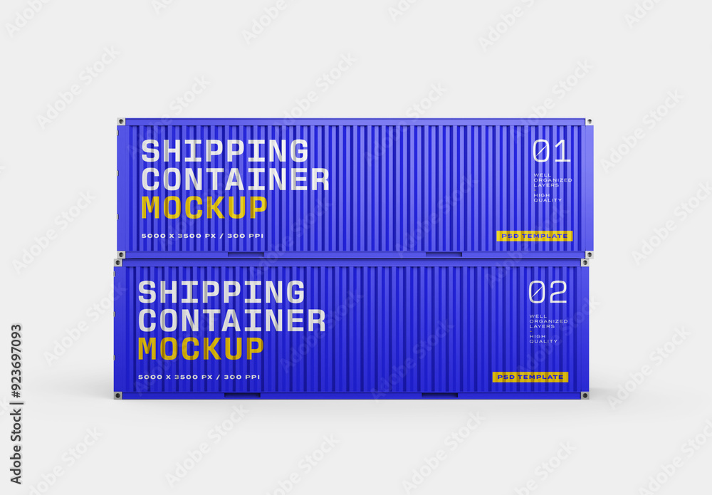 Shipping Container Mockup Stock Template | Adobe Stock