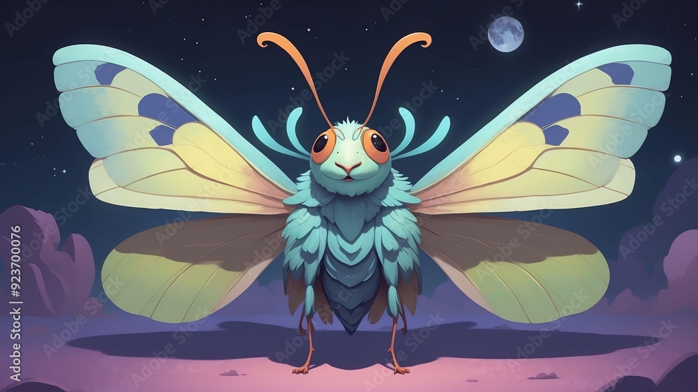 milo the moonlight moth a moth who helps guide lost tr game concept ...