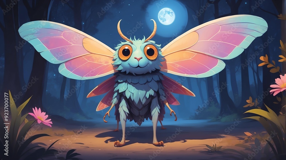 milo the moonlight moth a moth who helps guide lost tr game concept ...
