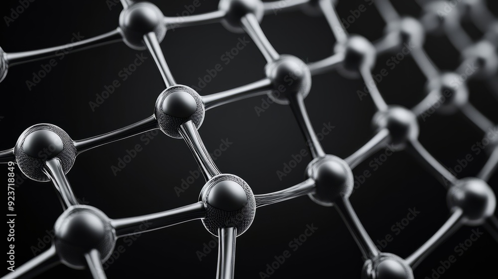 The Strength of the Invisible: A close-up of a graphene structure, its ...