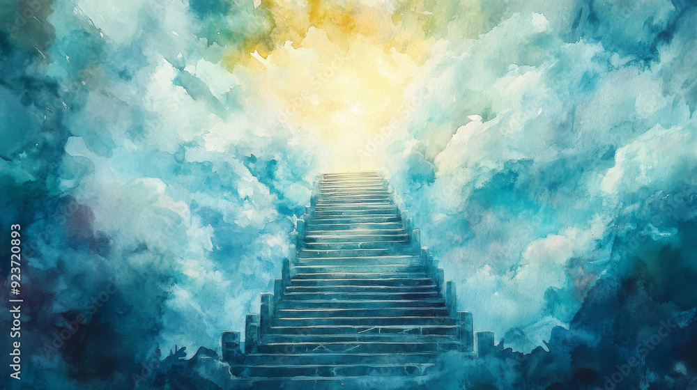 A stairway to heaven in a glorious setting, with the gates of Paradise ...