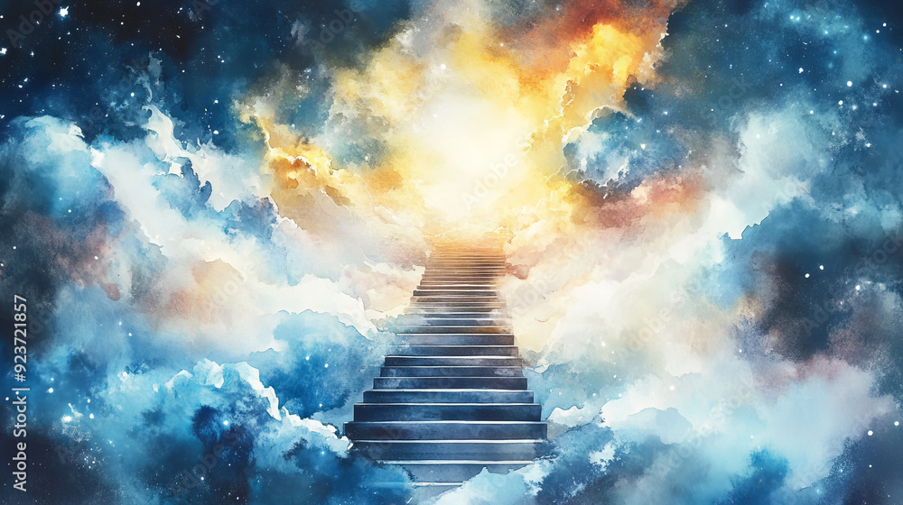 A stairway to heaven in a glorious setting, with the gates of Paradise ...