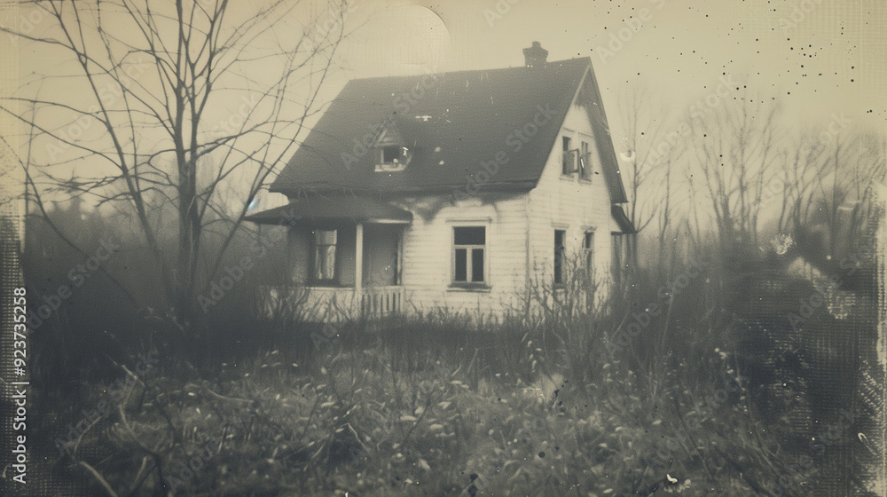 Forgotten Farmhouse: A weathered, abandoned farmhouse stands forlornly ...