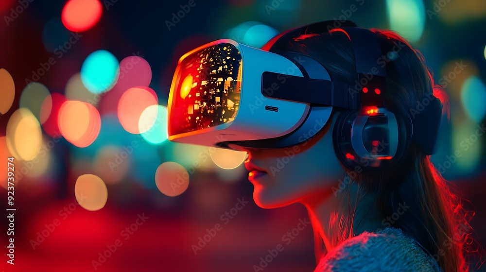 High-tech virtual reality science lab with AI-enhanced research ...