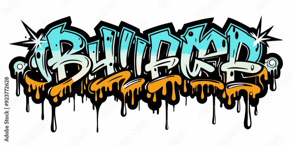 Graffiti font vector spray urban alphabet, street wall hand drawn ...