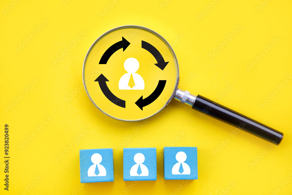 Job rotation and staff replacement concept; Human resource management ...