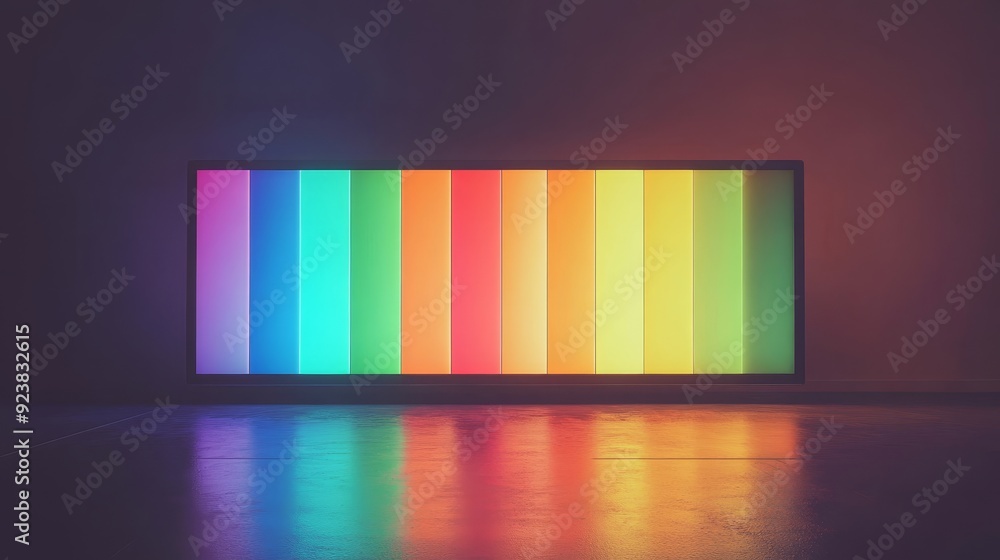 Pattern strips or television color bars indicate the end of the ...