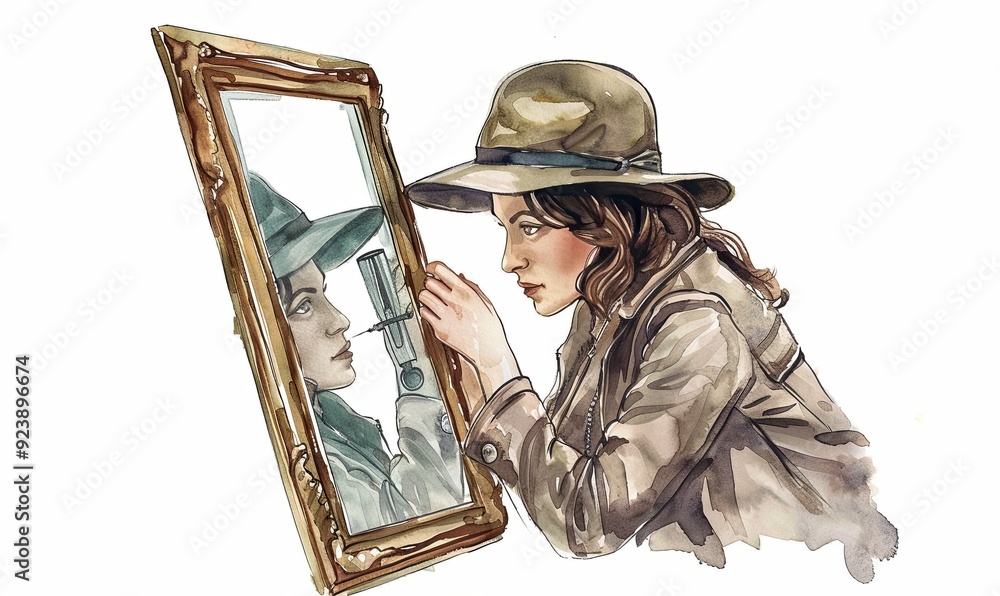 Secret Codes in Plain Sight: A Spy's Discovery. A female spy uncovers ...