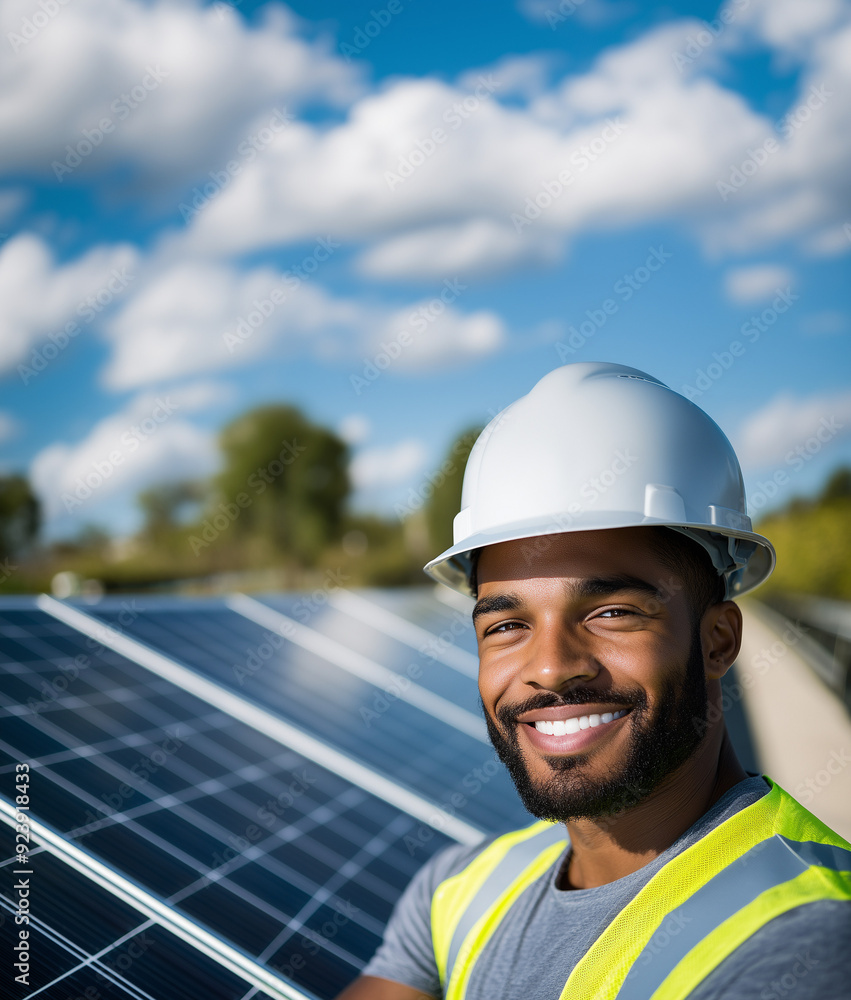 solar panels energy system builder in hardhat; photovoltaic panels as a ...