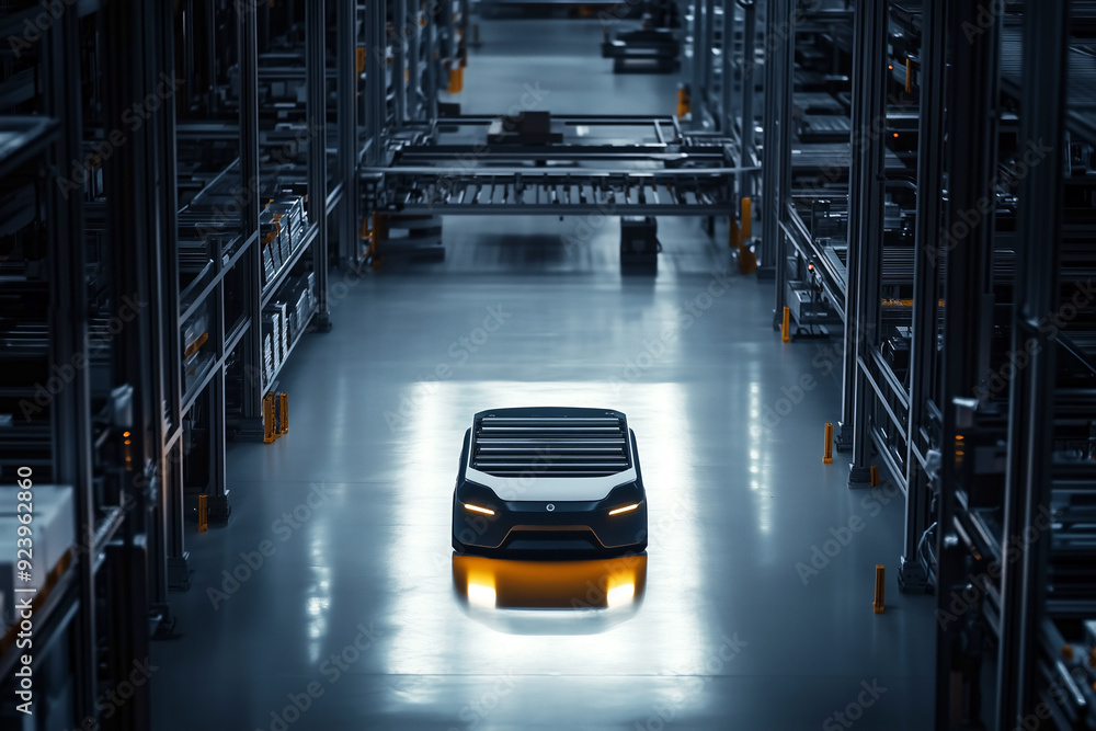 Autonomous Mobile Robot Transporting Goods in Modern Industrial ...