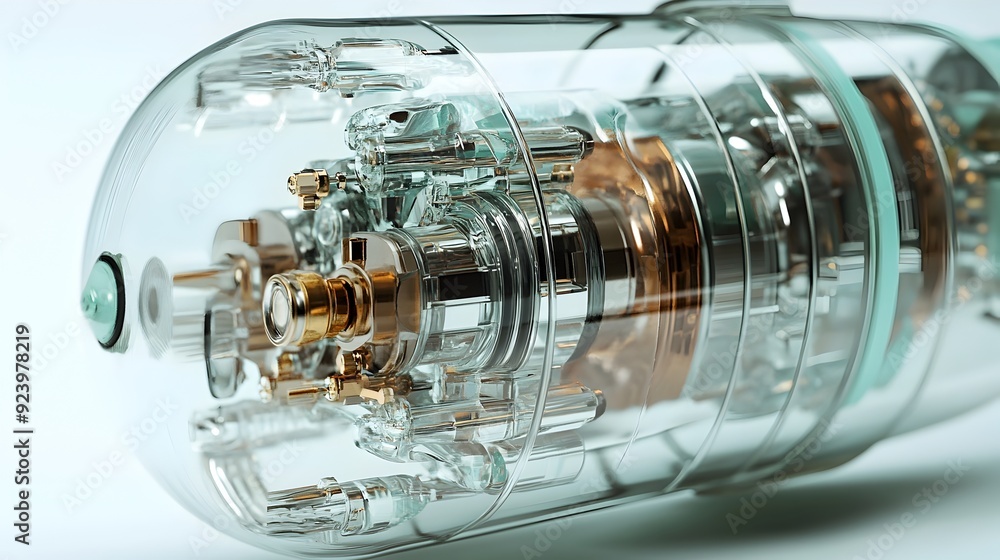 Transparent 3D Visualization of an Internal Glass Landmine Device Stock ...