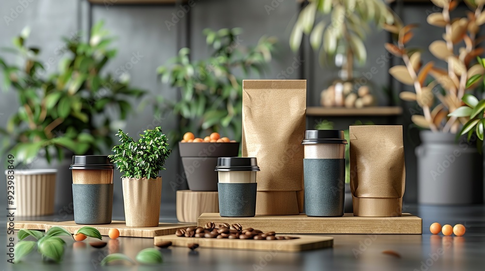 Elegant eco-friendly packaging incorporating plastic-free materials and ...