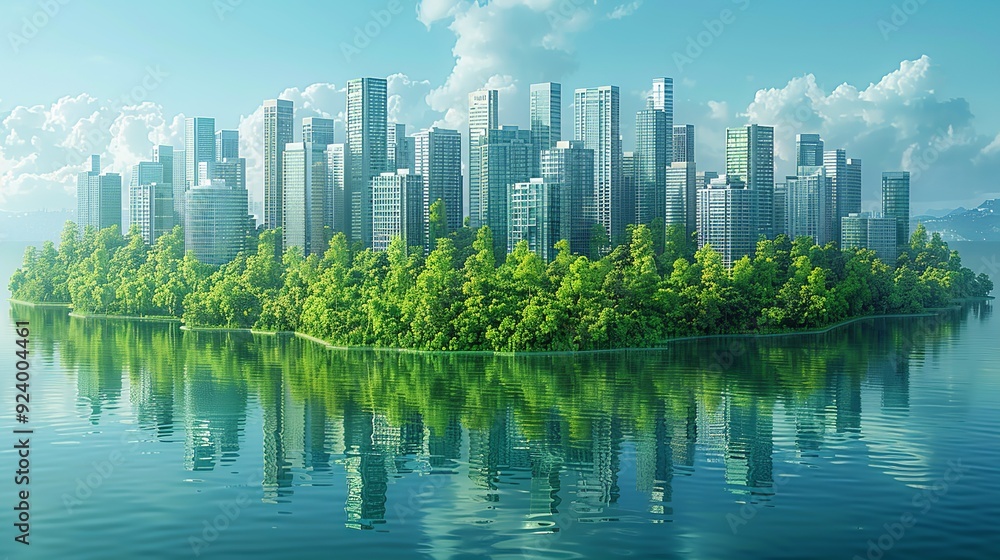 Illustrate CO2 reduction strategies with a dynamic graphic of urban ...