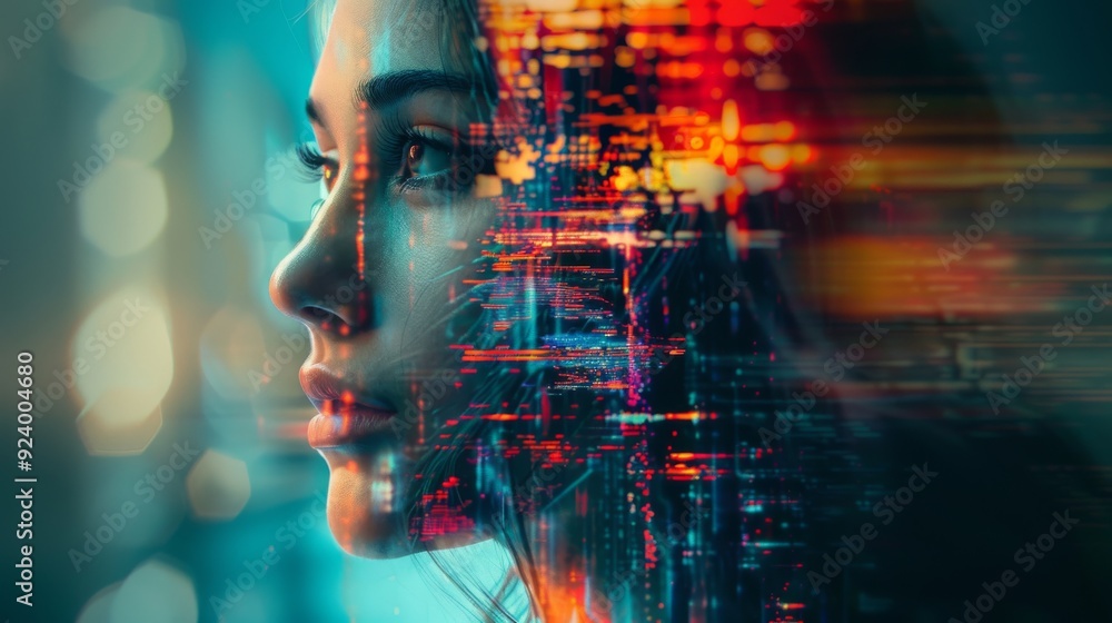 AI-Powered Creative Design Process: A designer using AI tools to create ...