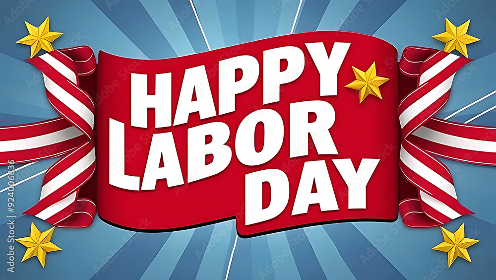 Happy Labor Day Background, Poster Banner Social Media post, With Bold ...