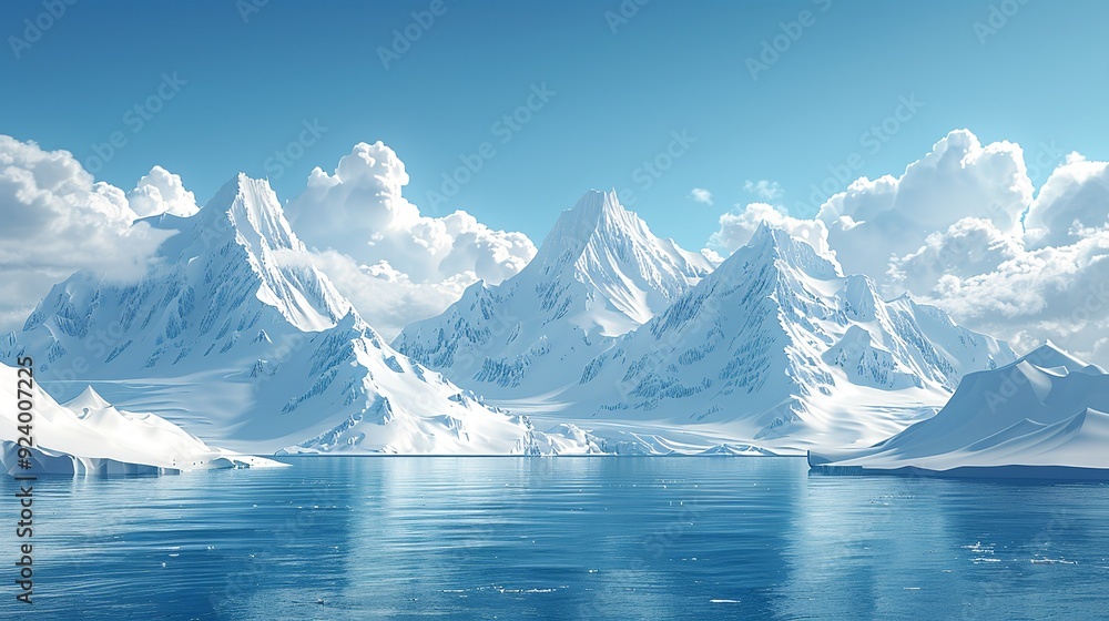 Visualize the effects of global warming on polar ice caps with a ...