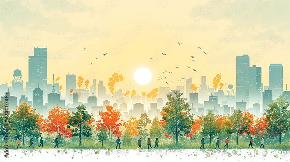 Illustrate the link between global warming and health risks with a ...