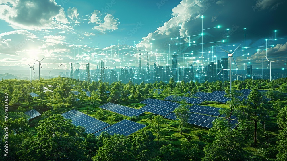 Visualize the role of renewable energy in combating global warming with ...