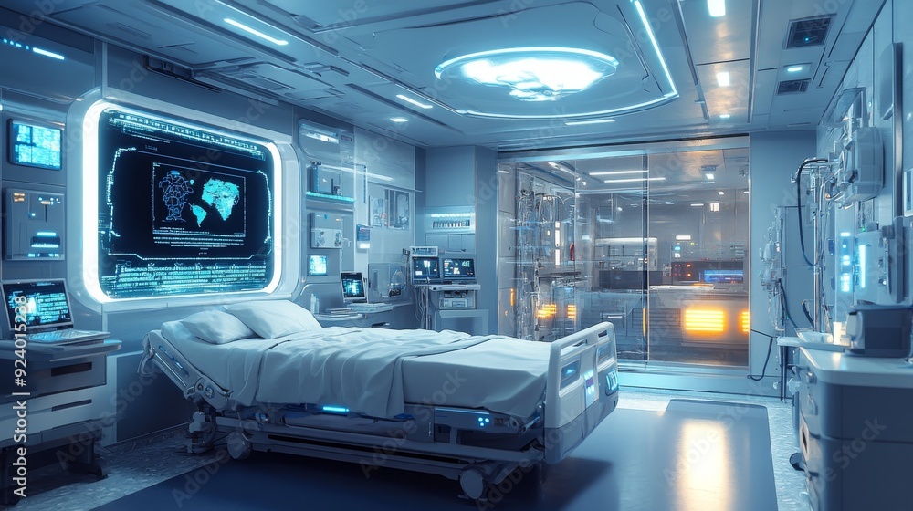 Futuristic Intensive Care Unit with AI Integration: An ICU equipped ...