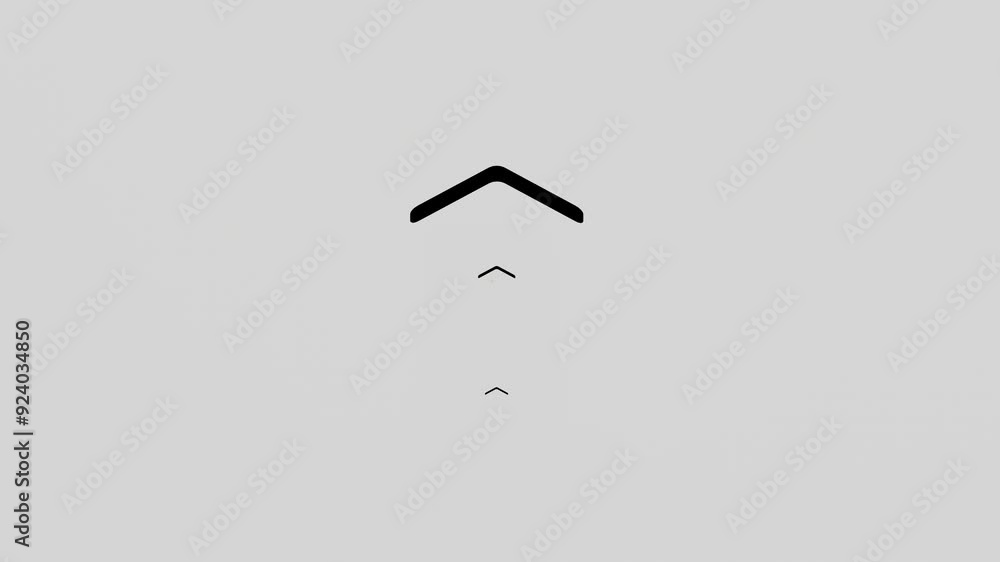 Loading animation with an up arrow on a white background. Creative ...