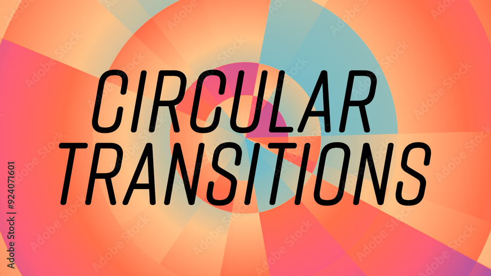 Circular Colorful Transitions Stock Template | Adobe Stock