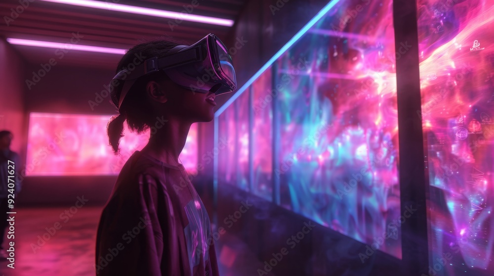 Interactive Holographic Art Display: An art gallery showcasing ...