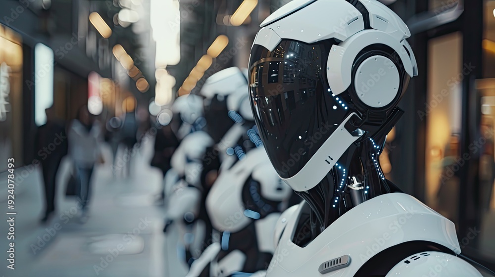 technology concept artificial intelligence by inputting commands to create something. future ...