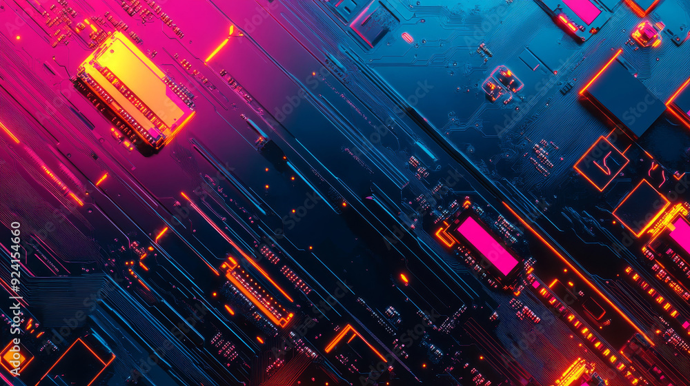 Technology Abstract Background: A modern, abstract background featuring ...