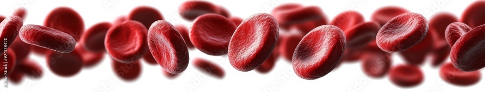 Hemoglobin-Rich Red Blood Cells Isolated on a Clean Background: A ...