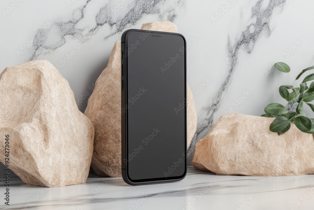 Clean Minimalist Smartphone Mockup Casual Design for Promotion Modern ...