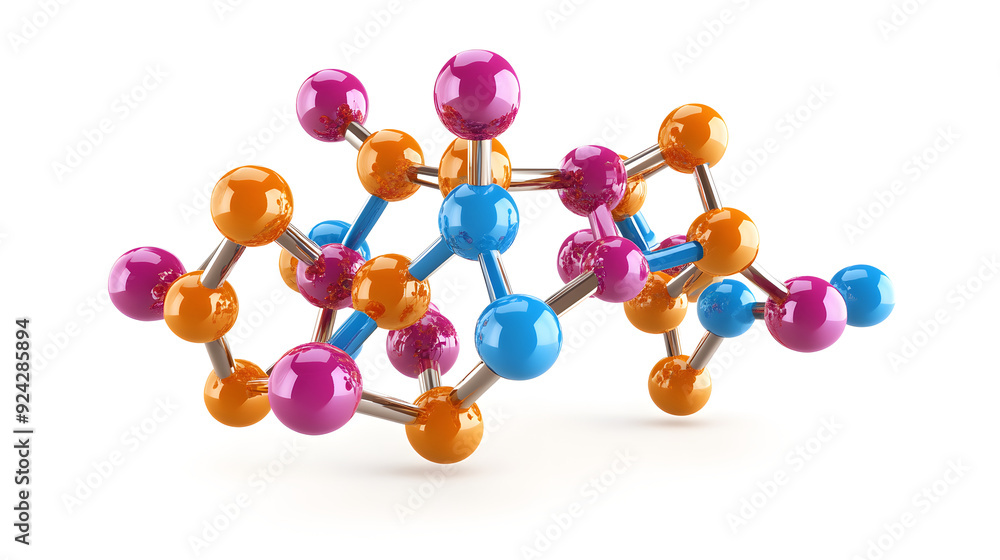 3D visualization of the molecular structure of flavonoids found in ...