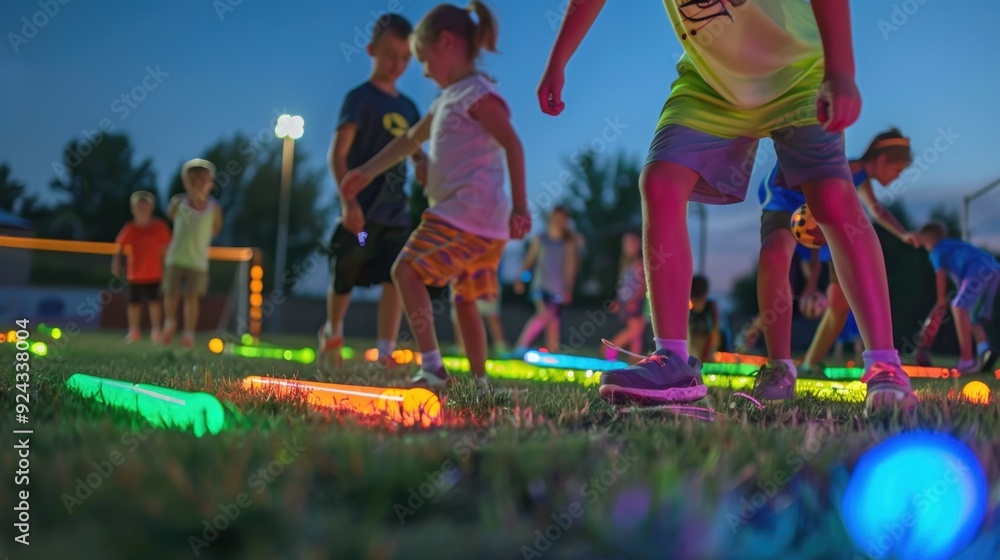 Glow-in-the-Dark Sports: Set up a glow-in-the-dark soccer, frisbee, or ...