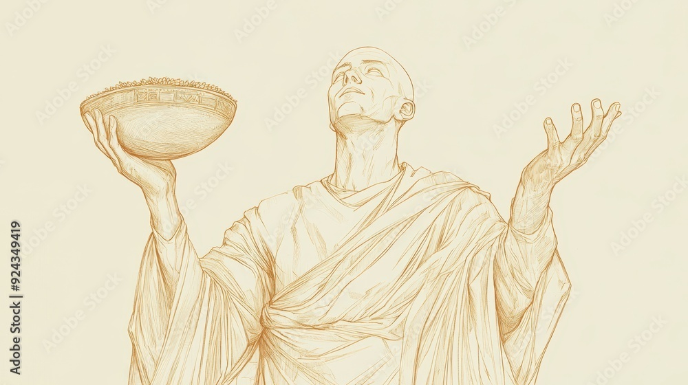 Bible Wall Art of Leviticus, The Grain Offering, High priest blessing ...