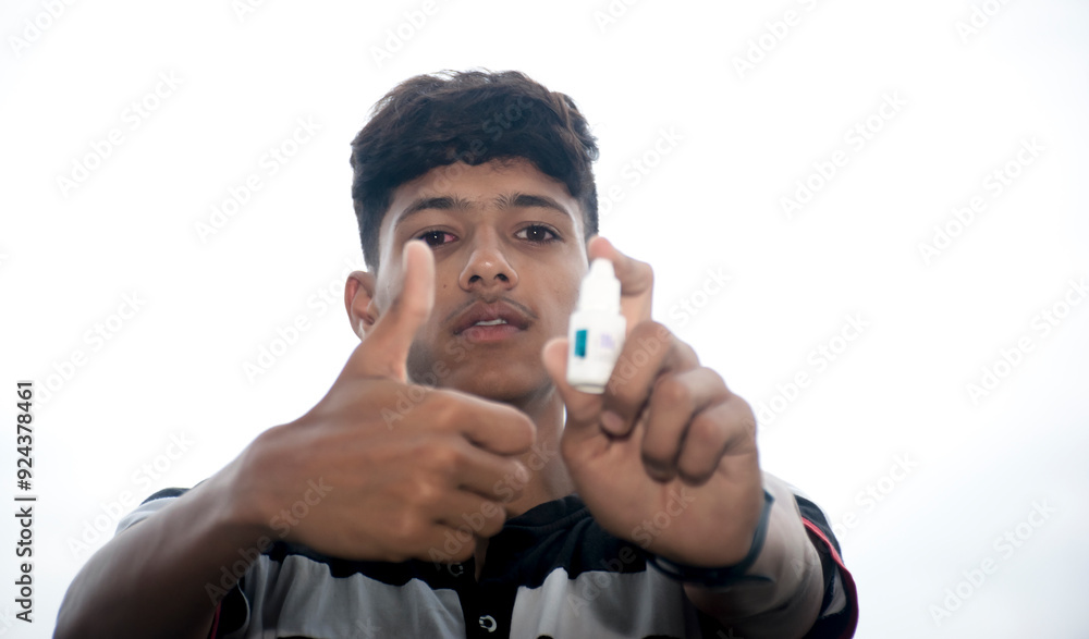 eye flu, acute conjunctivitis patient, asian patient has red eyes and ...