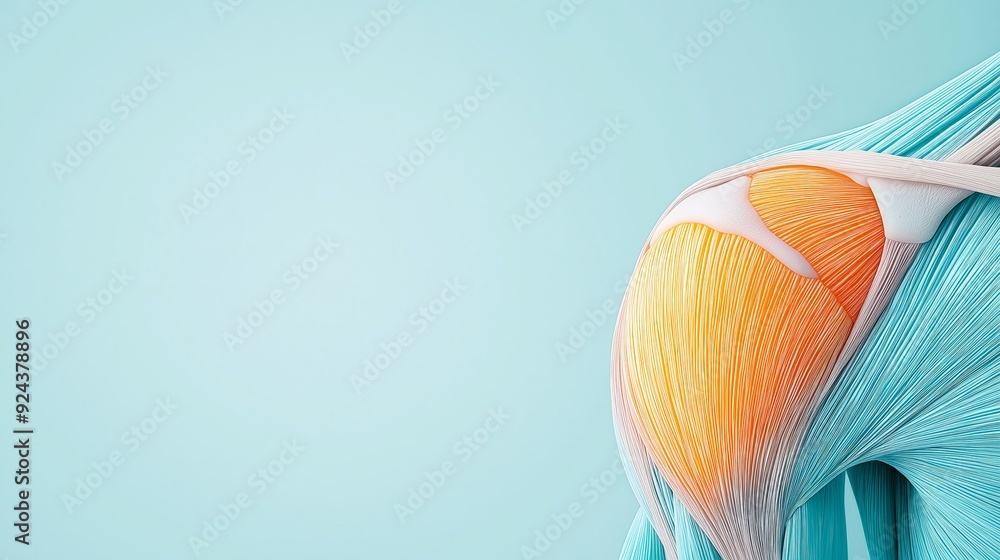 Detailed anatomical illustration of a human knee joint, showcasing ...