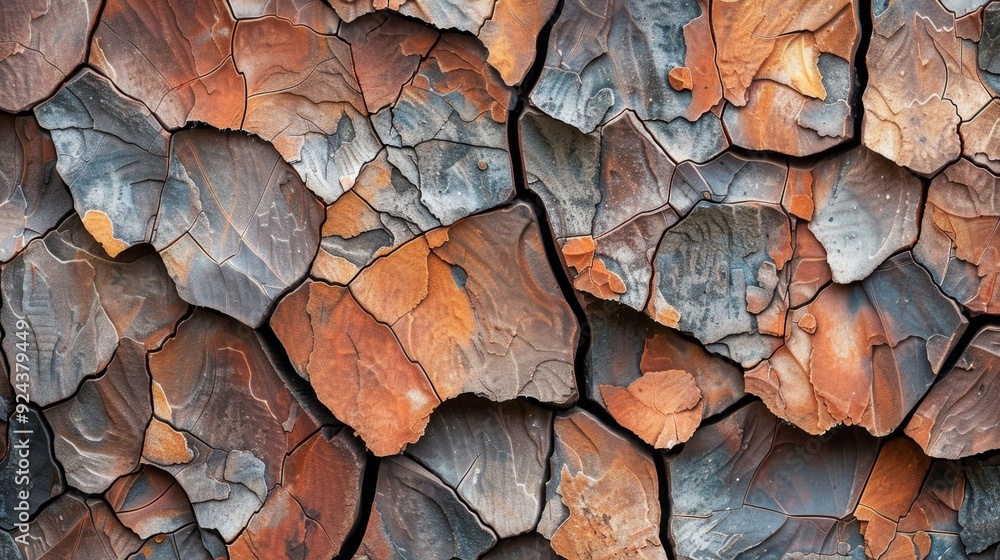 Bold jagged shapes in contrasting colors create a dynamic and lively ...