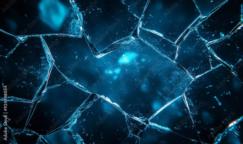 Broken screen. Distressed overlay. Blue glitch noise dust scratches ...