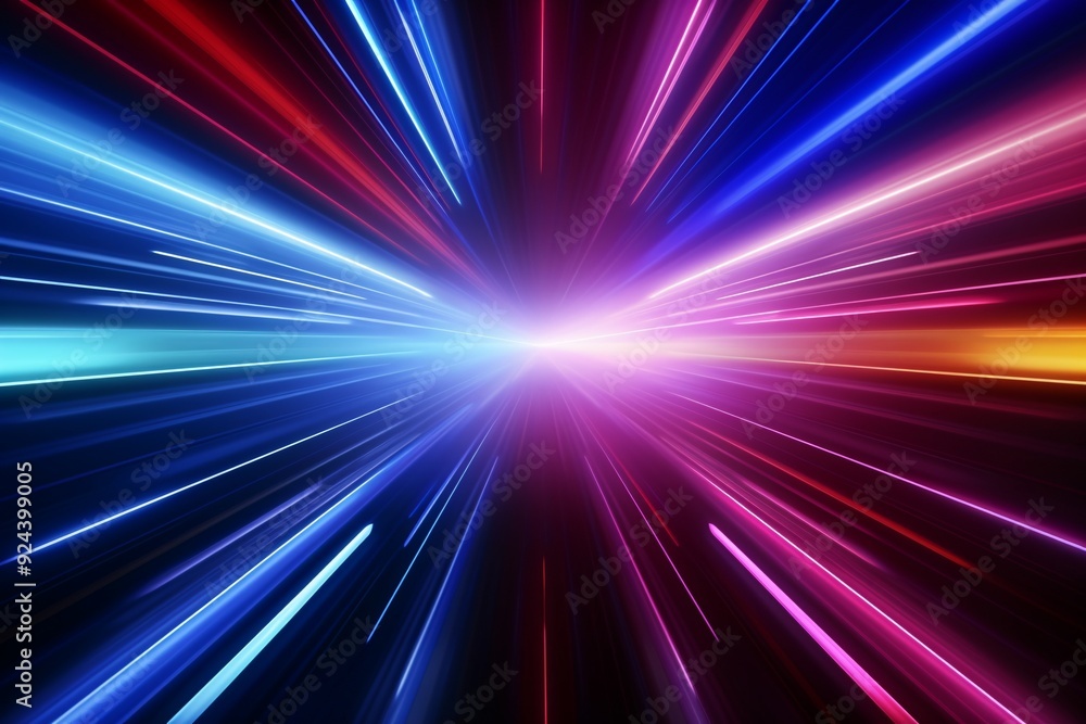 Abstract Star Burst background, Neon Starburst background, Neon ...