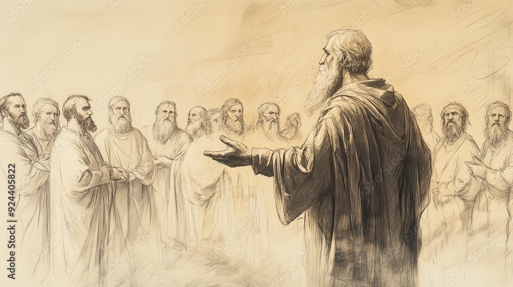 Deuteronomy's Warning Against Occult: Moses instructing Israelites to ...