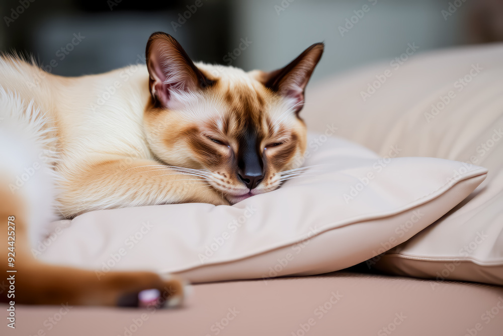 The Siamese cat, known as the Wichian Mat in Thailand, is a striking ...